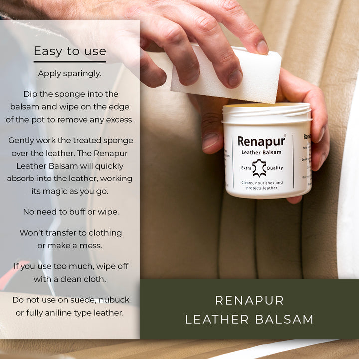 Renapur Leather Balsam – Clean, Condition & Protect Leather